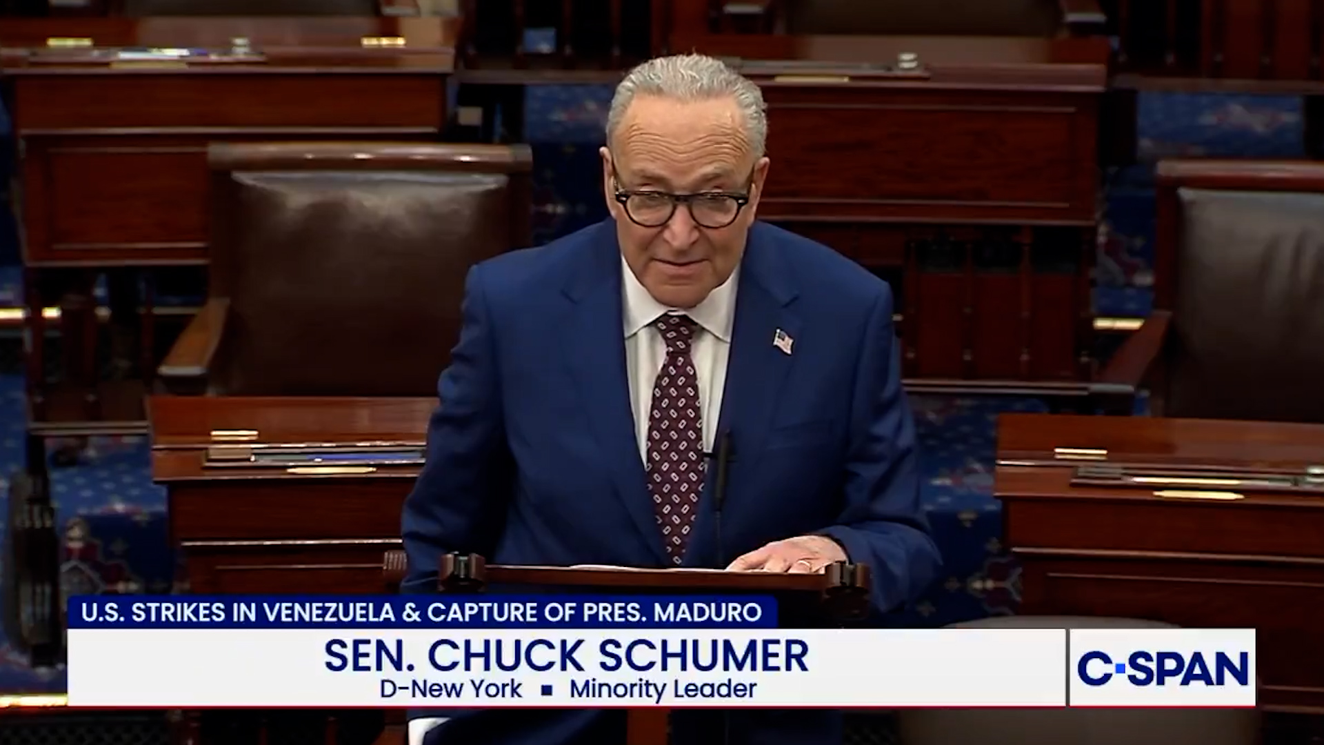 Chuck Schumer criticizes Trump administration’s shifting Venezuela story