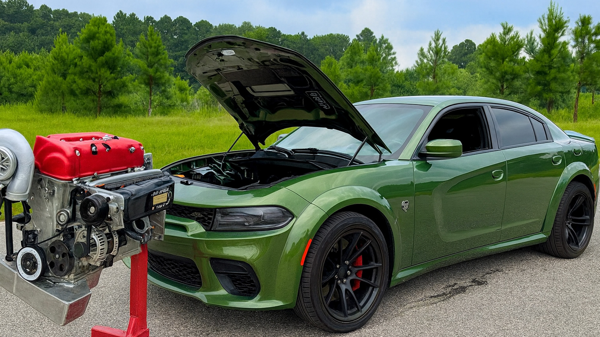 This huge car got a surprisingly small engine