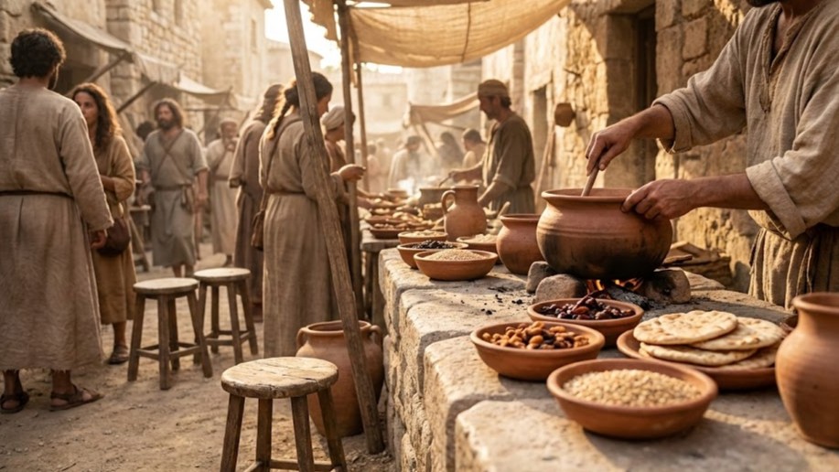 How ancient cities served meals on the go
