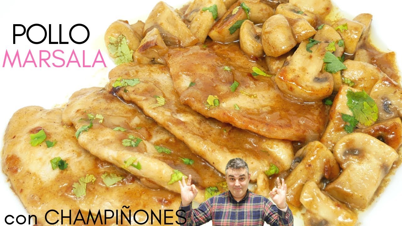 Pollo marsala cremoso con champiñones | Receta fácil