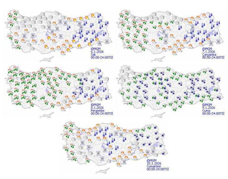 KAR YAĞIŞI DÖNÜYOR! Meteoroloji son dakika uyardı: 36 kentte alarm ...