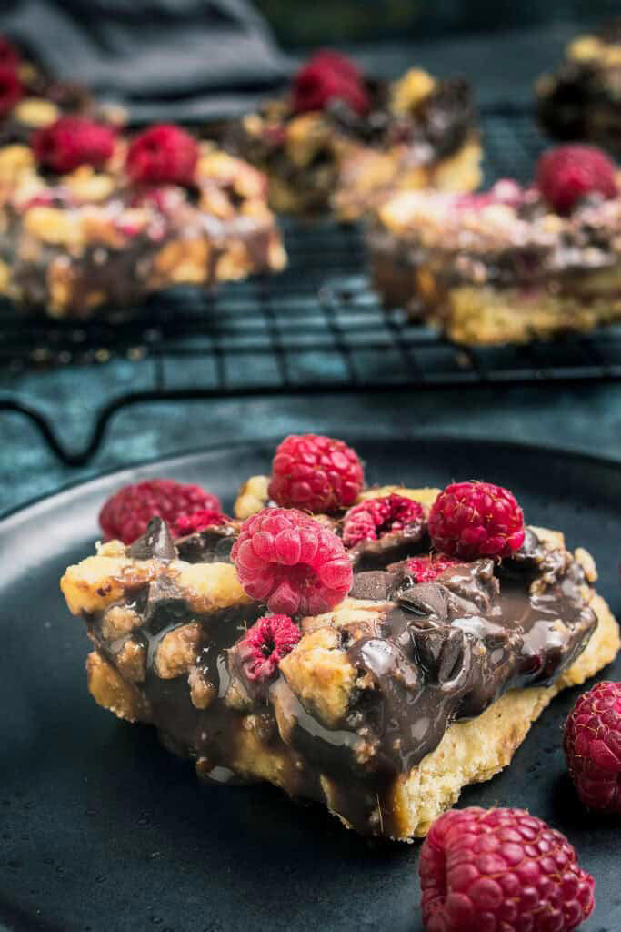 These chocolate raspberry bars are the dessert your table needs