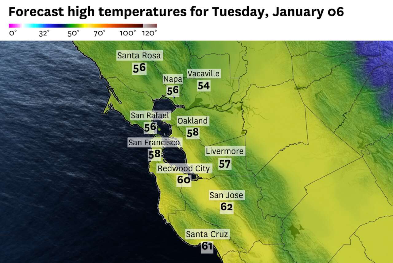 Rain exits, sunshine slowly returns to the Bay Area