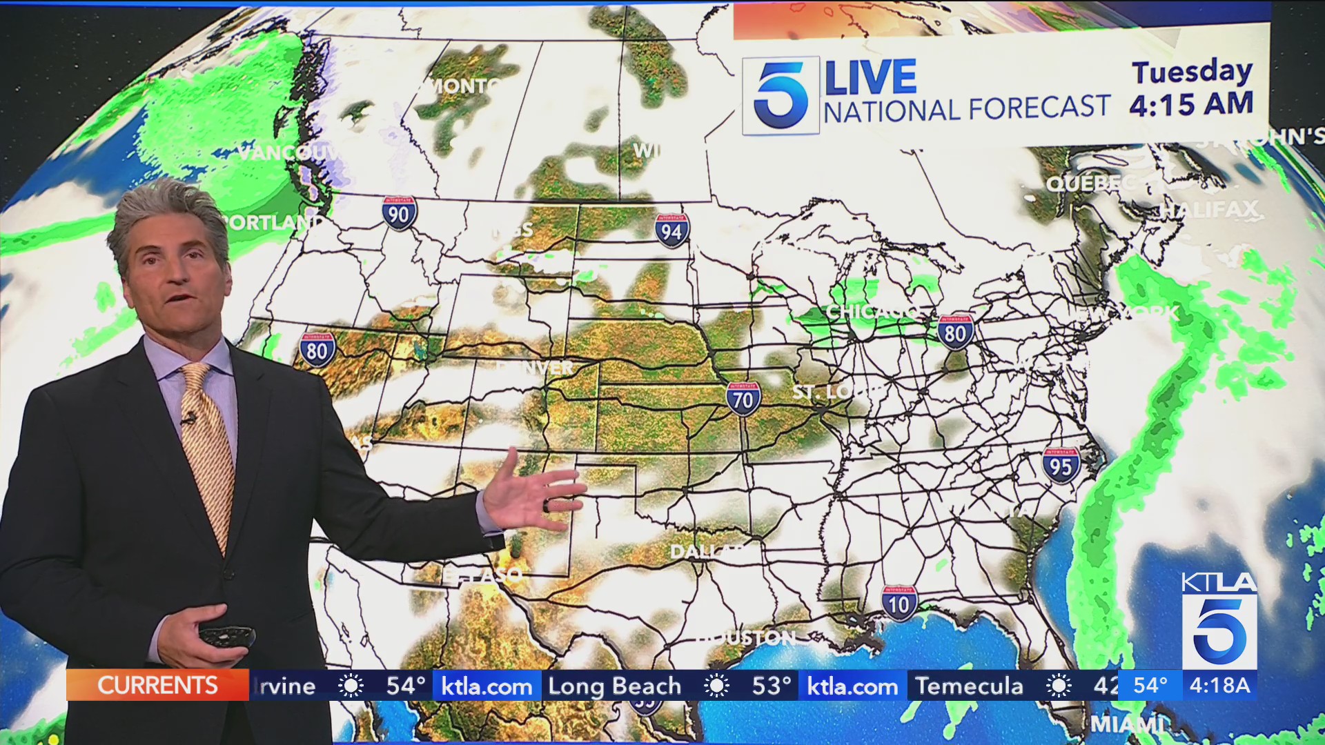 Morning sprinkles hit Southern California