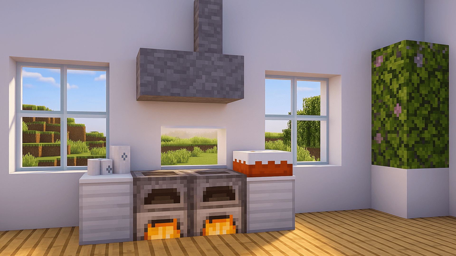 How to build a modern TV in Minecraft