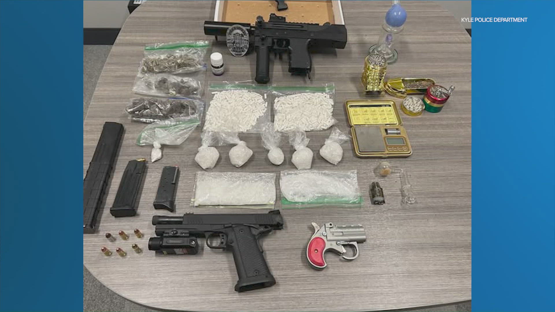 Kyle police find drugs, guns in unrelated traffic stops
