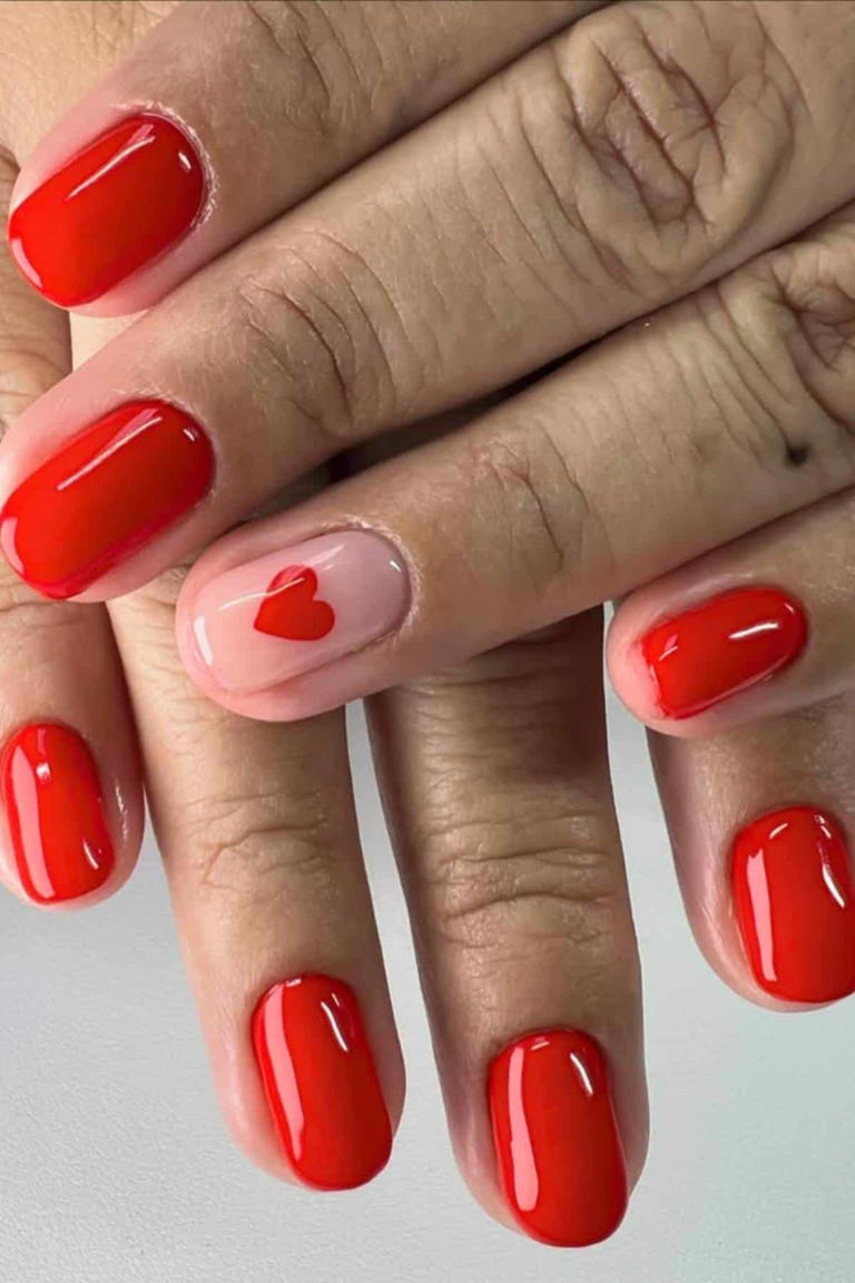 45 red Valentine’s Day nail ideas that make a bold love statement