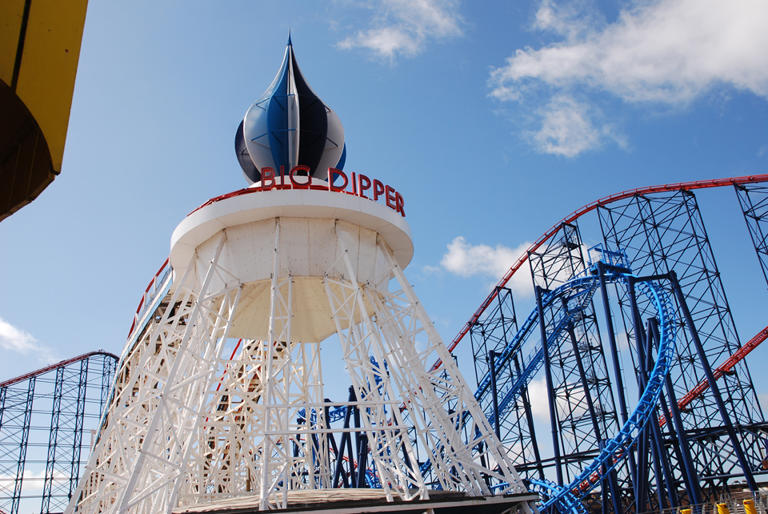 Pleasure Beach Resport Blackpool's Big Dipper makes rollercoaster history
