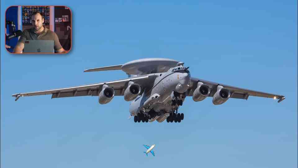 This is the reaction as a Russian AWACS goes up in flames