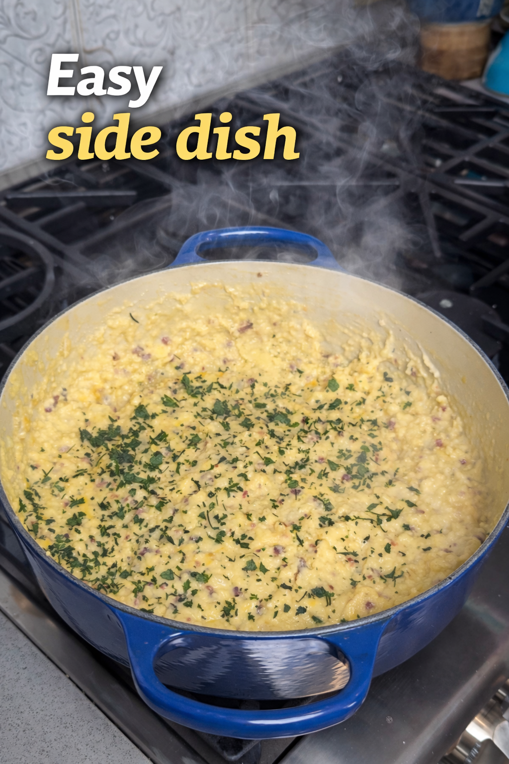 Unique side dish with Pringles and cheese