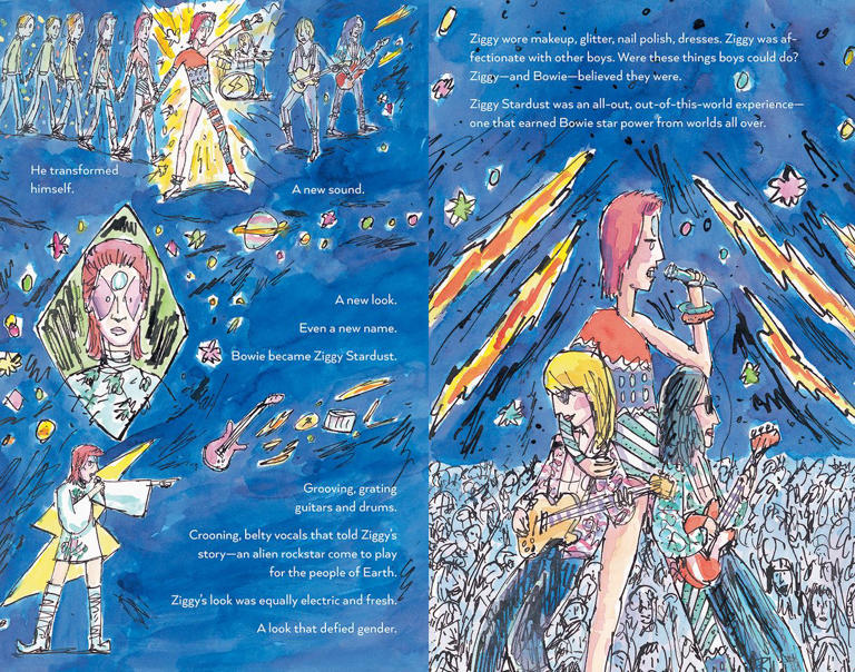 David Bowie blasts off in "Starman: The cosmic voyage of David Bowie ...