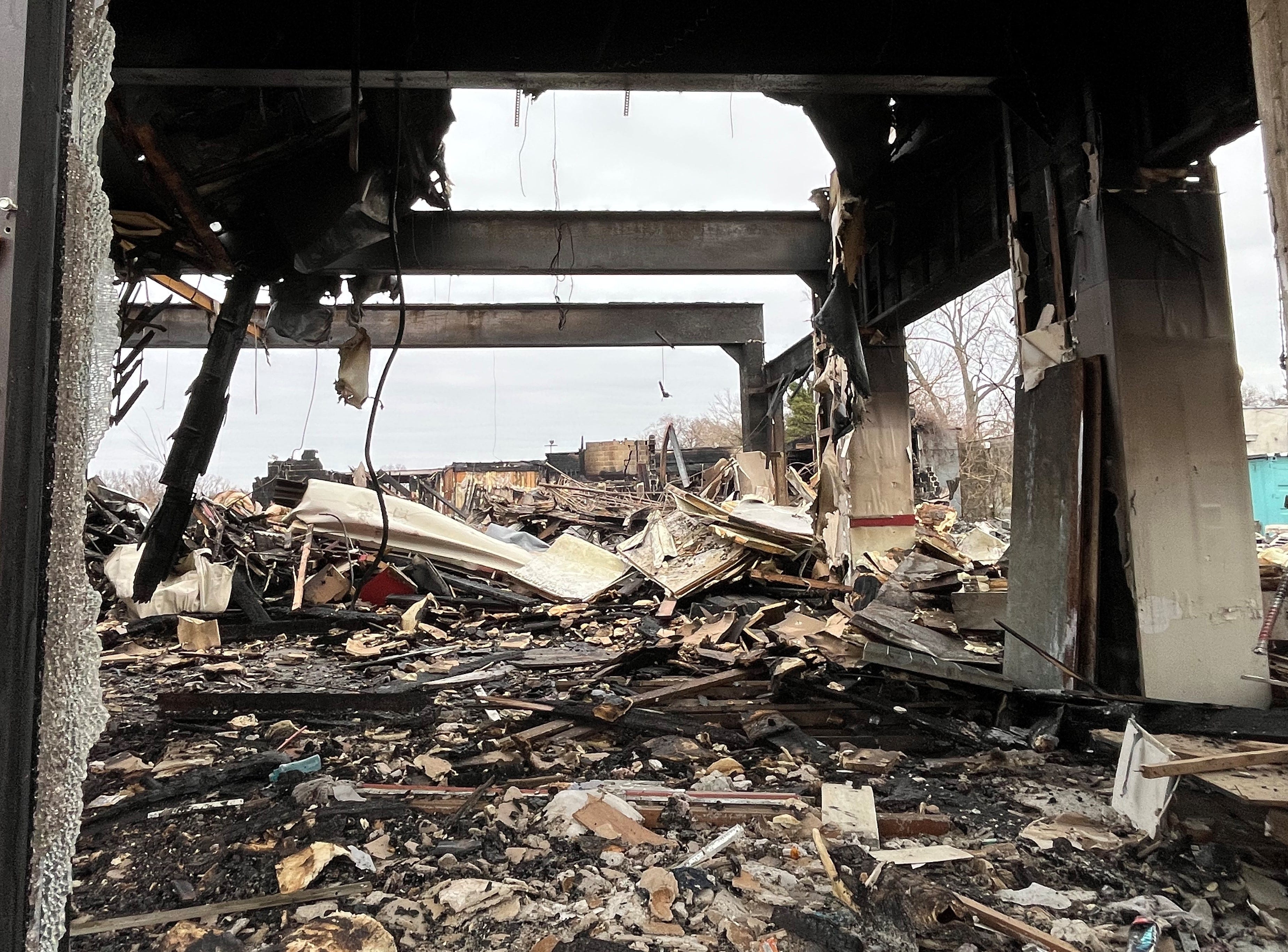 Abandoned Camden building along Mount Ephraim Avenue ravaged by fire