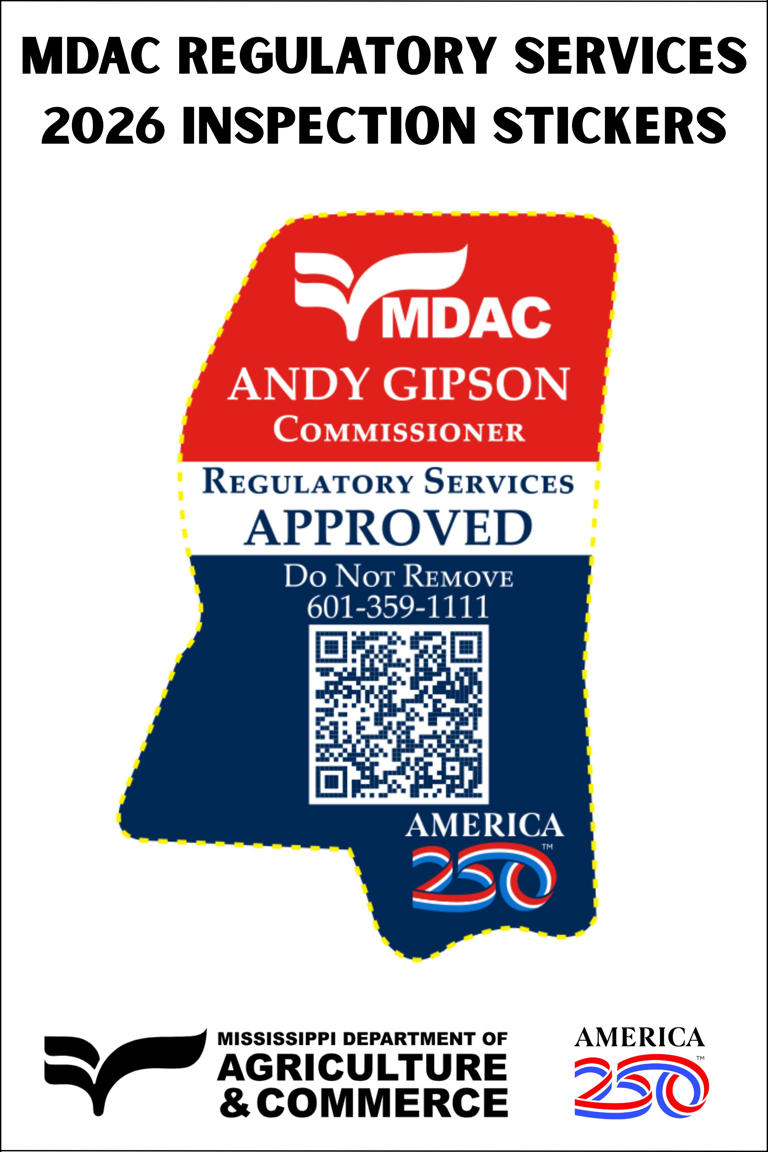 Mississippi gears up for America 250 with patriotic inspection stickers