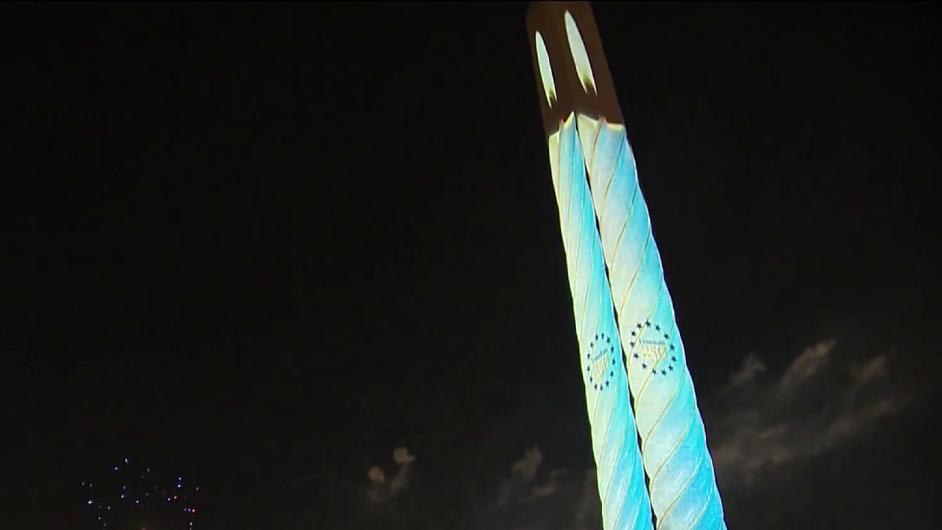 On last night of Freedom 250 projections, some note parts of history ...