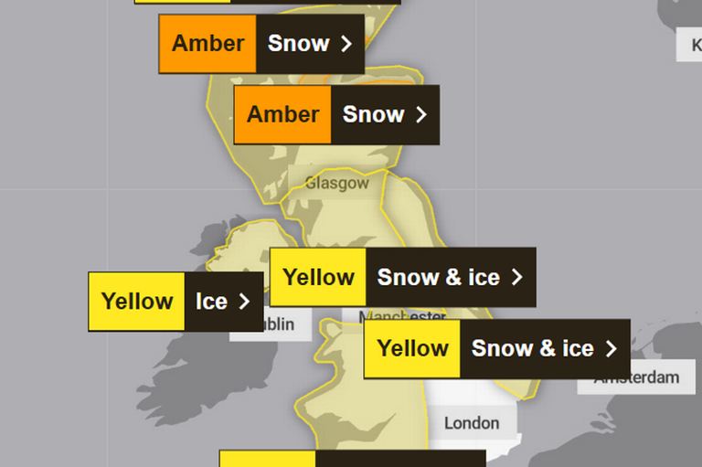 Met Office maps reveal where more disruptive snow could hit UK within days