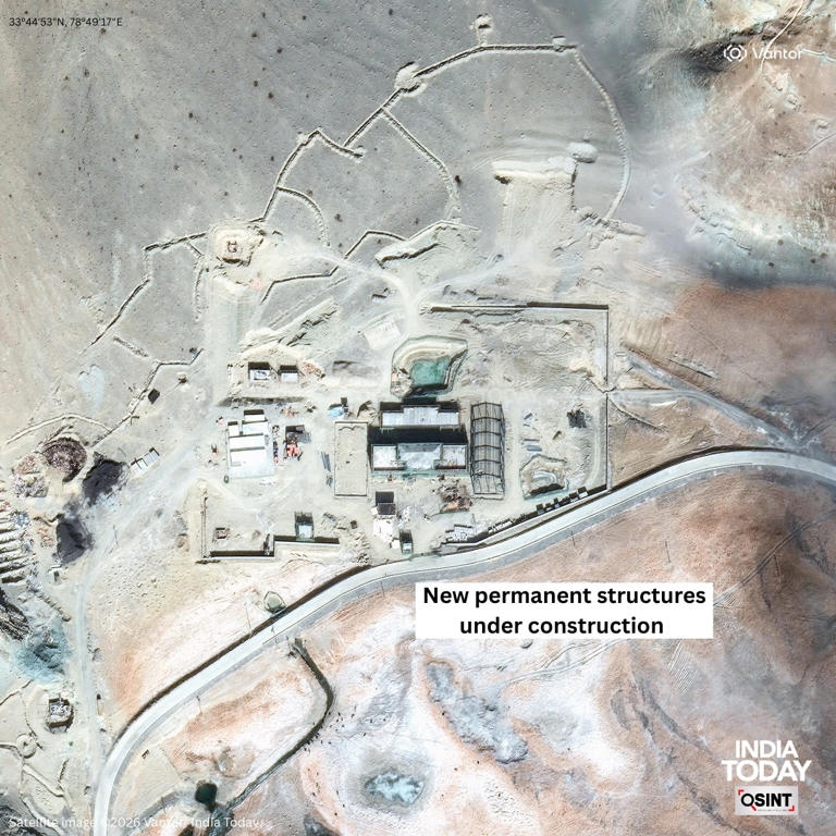 Exclusive: Closer look at new Chinese structures near Pangong Lake and ...