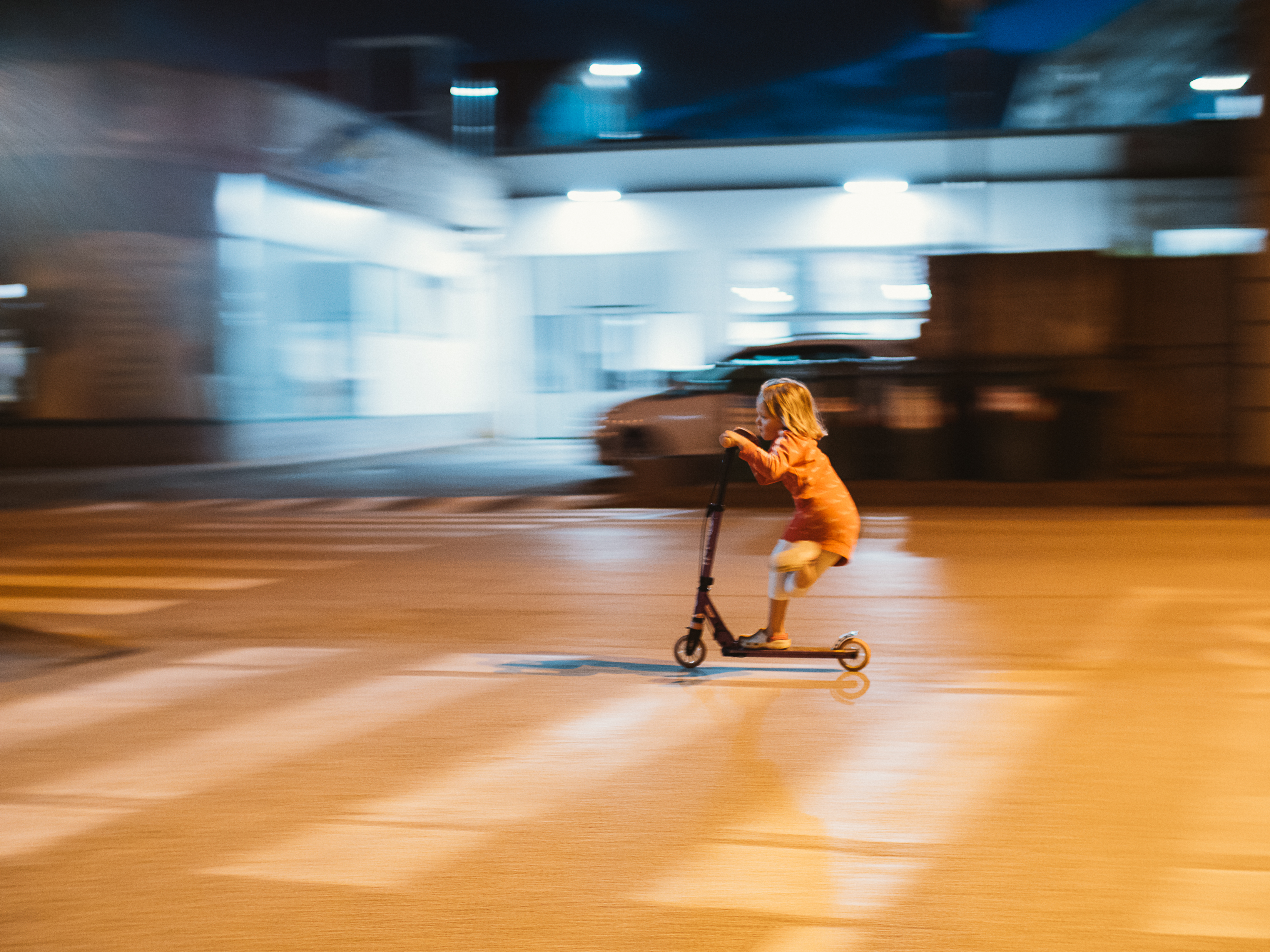 Kids are riding suitcases on wheels, and not everyone is amused