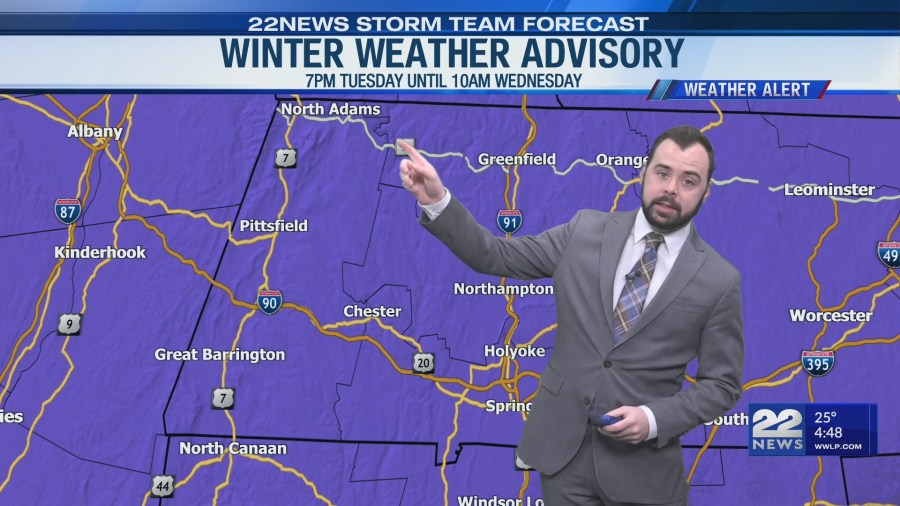 Weather Alert: Freezing rain expected in western Massachusetts