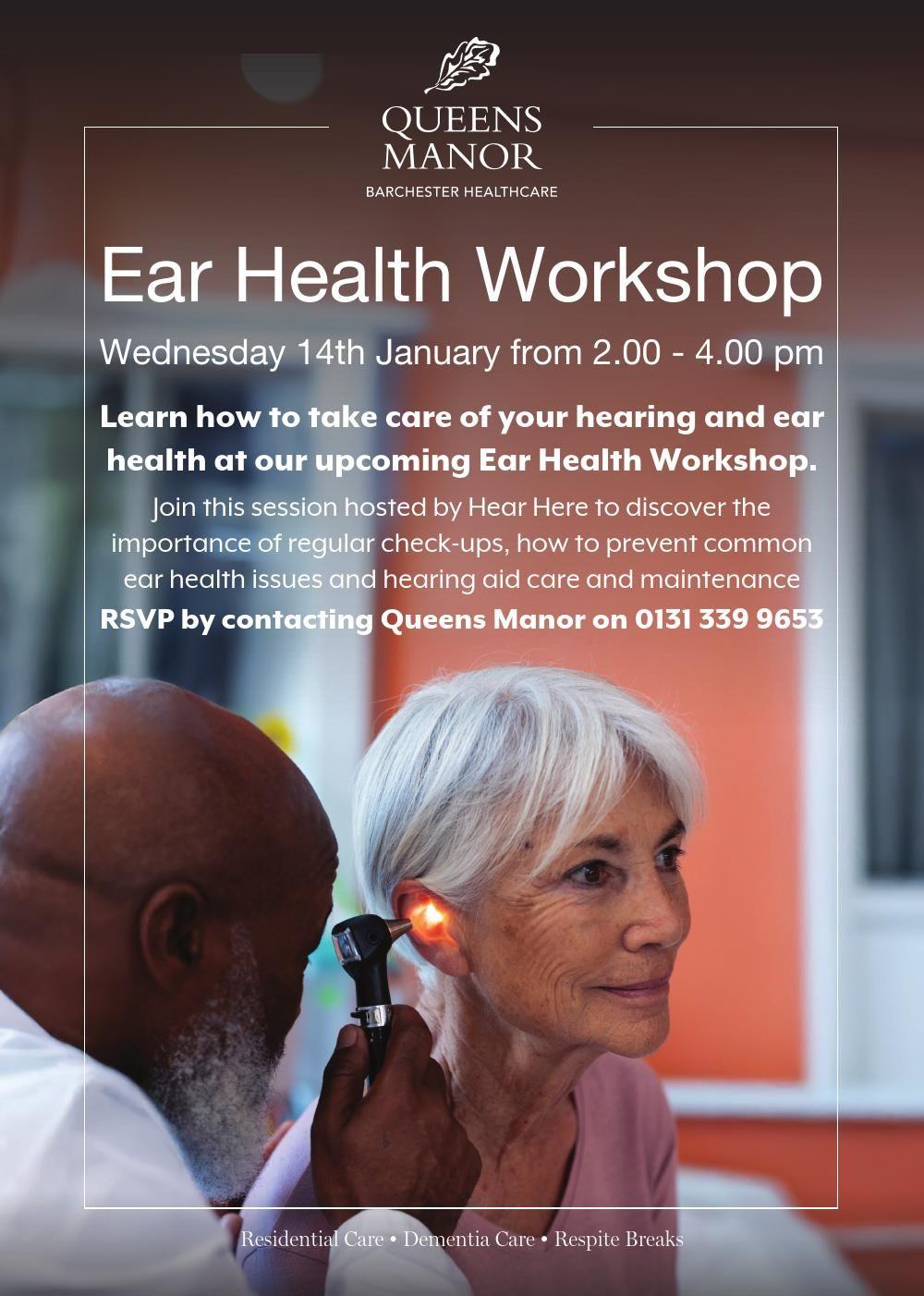 Edinburgh care home hosts free ear health workshop