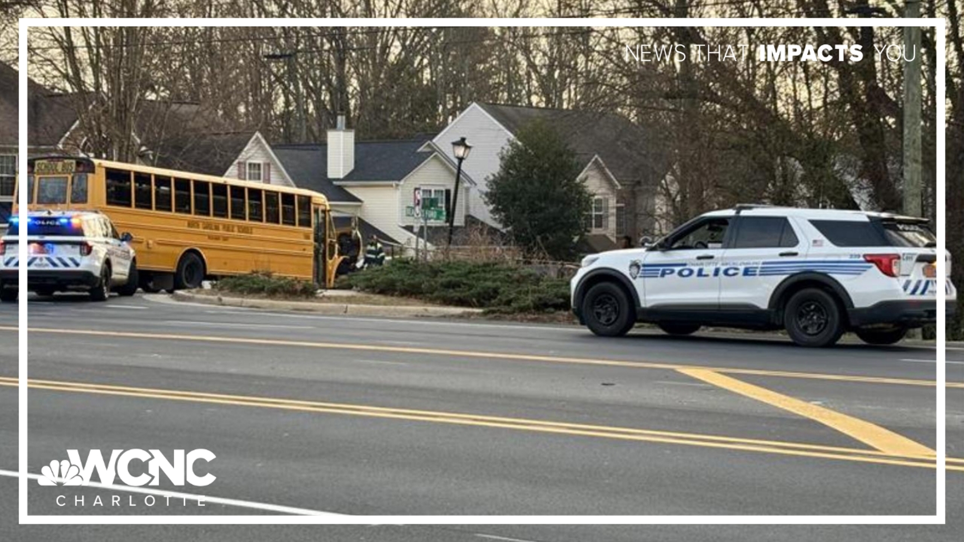 2 hurt after crash involving CMS bus