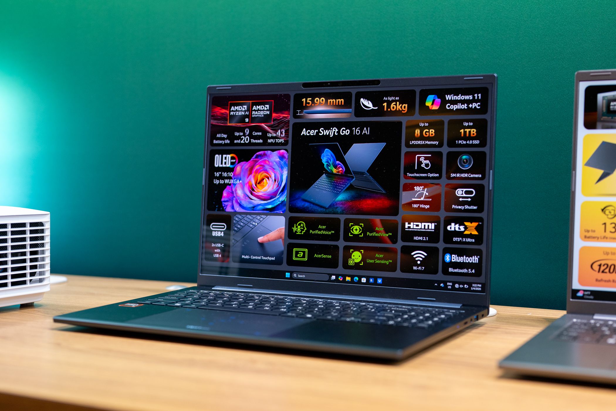 Acer Swift Go 16 has a trackpad that doubles as a drawing tablet