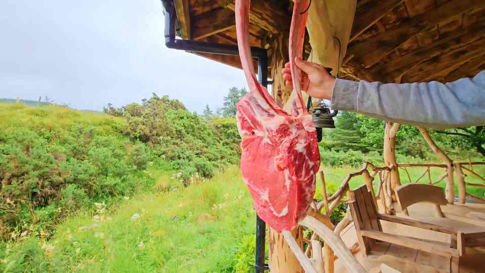 Tomahawk Ribeye Steak Grilled