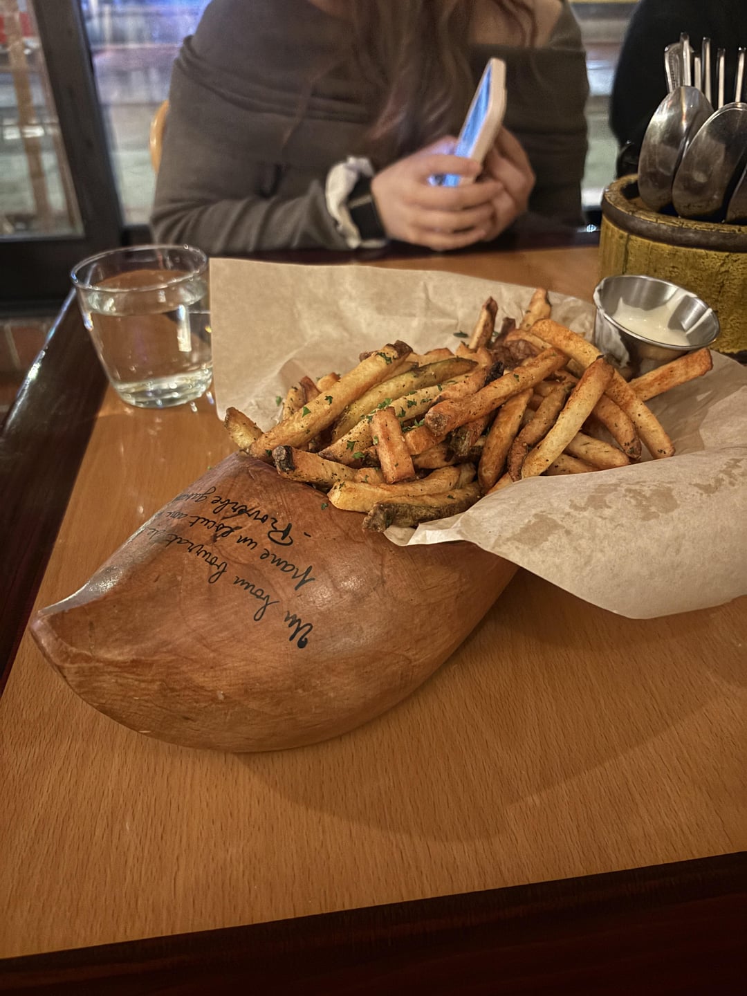 Fancy meals served on anything but a plate