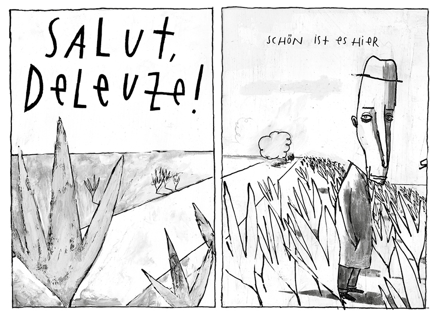 Gilles Deleuze! Eine Comic-Trilogie würdigt den französischen Philosophen