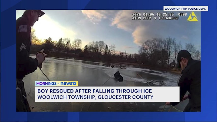 Boy saved from freezing water by Woolwich Township police
