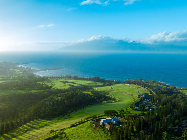 No PGA Tour but Kapalua's Plantation Course is green, welcoming golfers