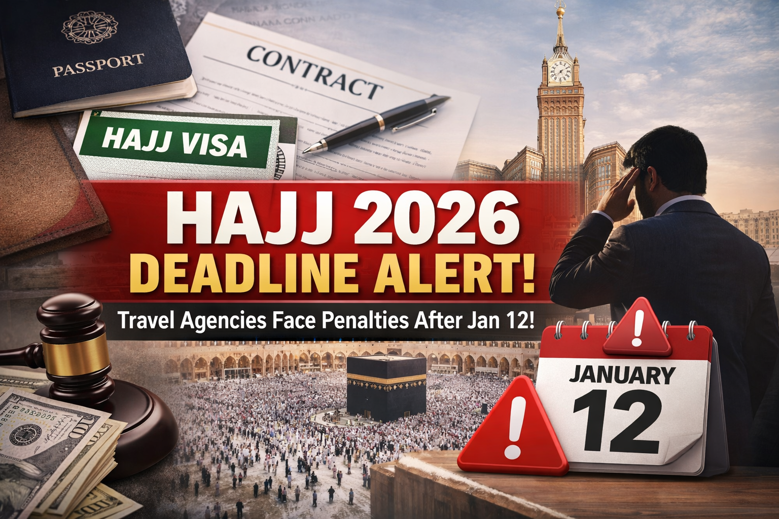 Hajj 2026 deadline alert: Travel agencies to face penalties after Jan ...