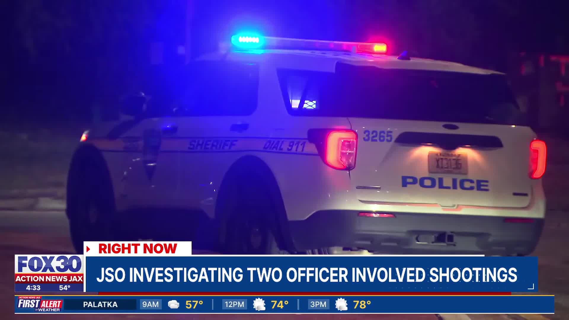 Two people shot by Jacksonville police minutes apart in separate incidents