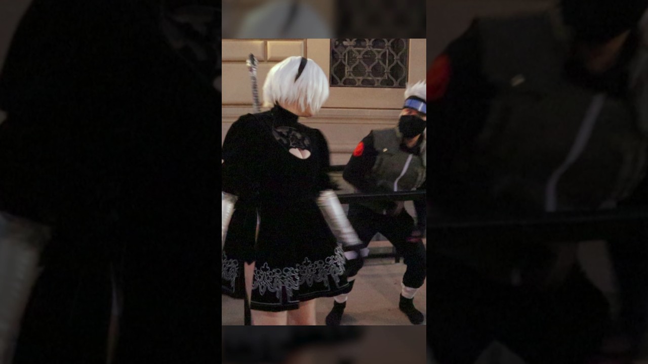 Kakashi uses a secret jutsu against the lovely 2B