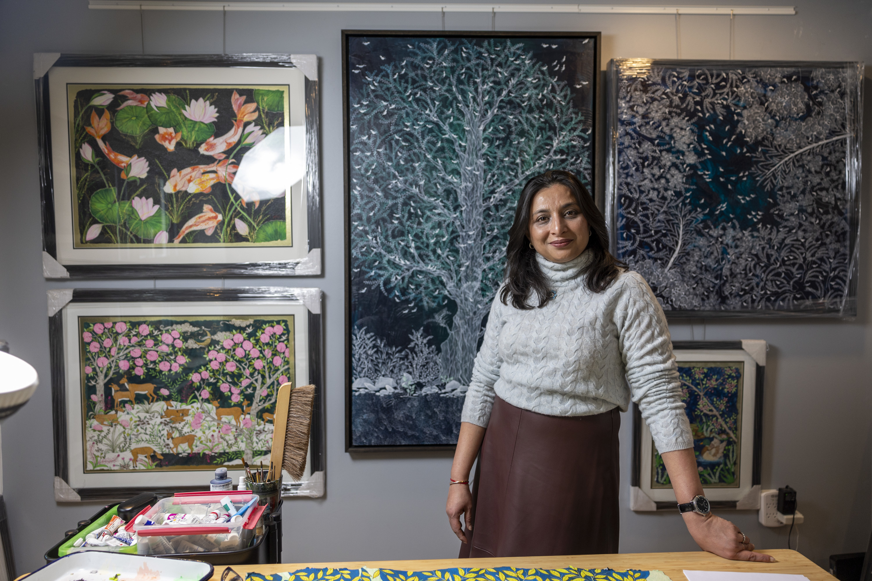 Media-based painter Rinal Parikh is redefining Indian folk art with contemporary themes and ...