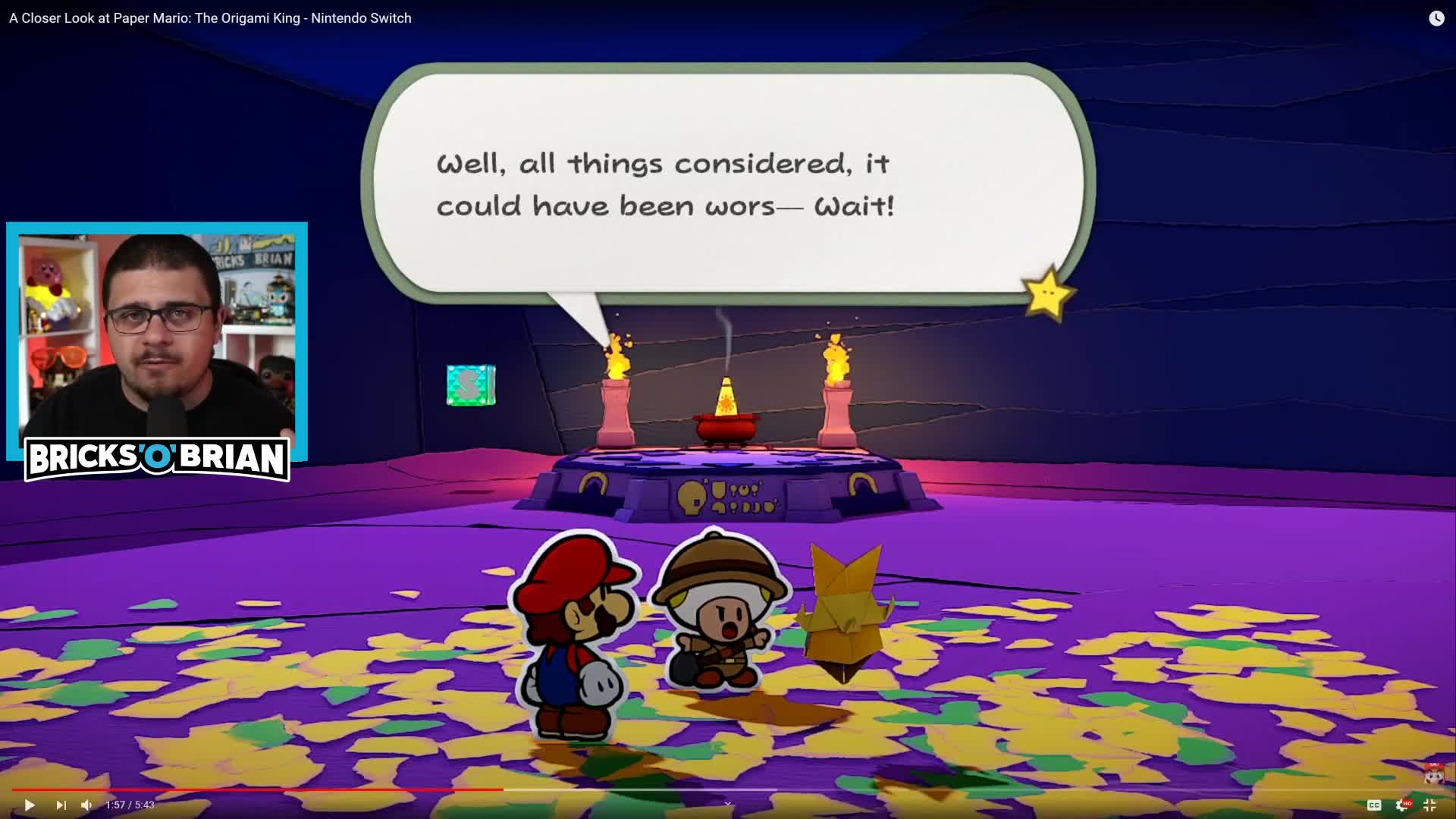 Unfolding my thoughts on Paper Mario The Origami King!