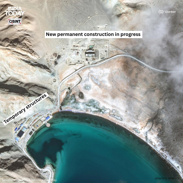 Exclusive: Closer look at new Chinese structures near Pangong Lake and ...