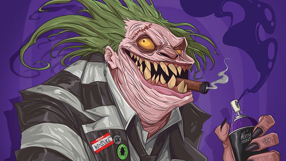 Check out this self-taught artist's perfectly ugly take on Beetlejuice
