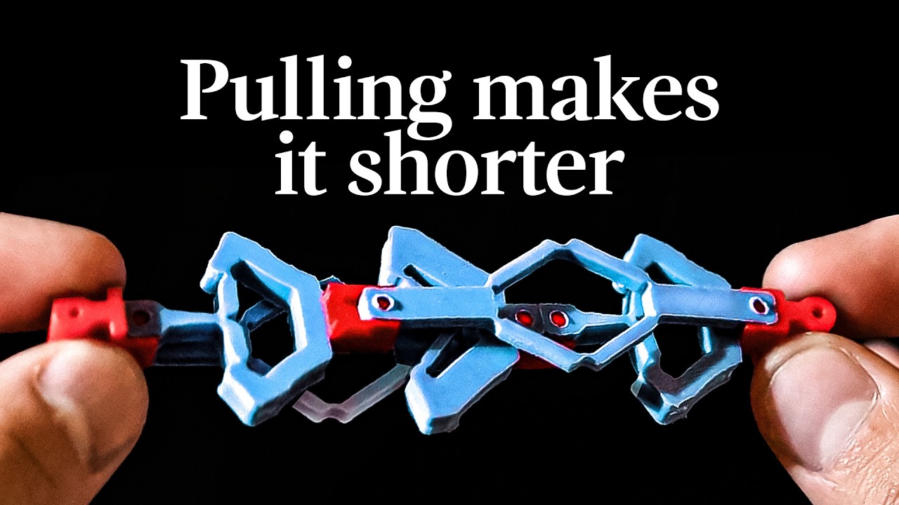 Pulling this mechanism makes it collapse inward