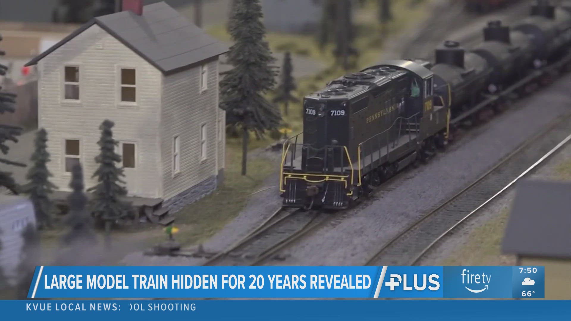 Maine vehicle repair shop reveals hidden model train display
