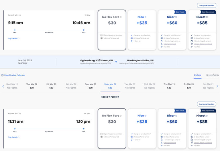 [Deal alert] Breeze Airways sale: Up to 35% off round-trip flights with ...