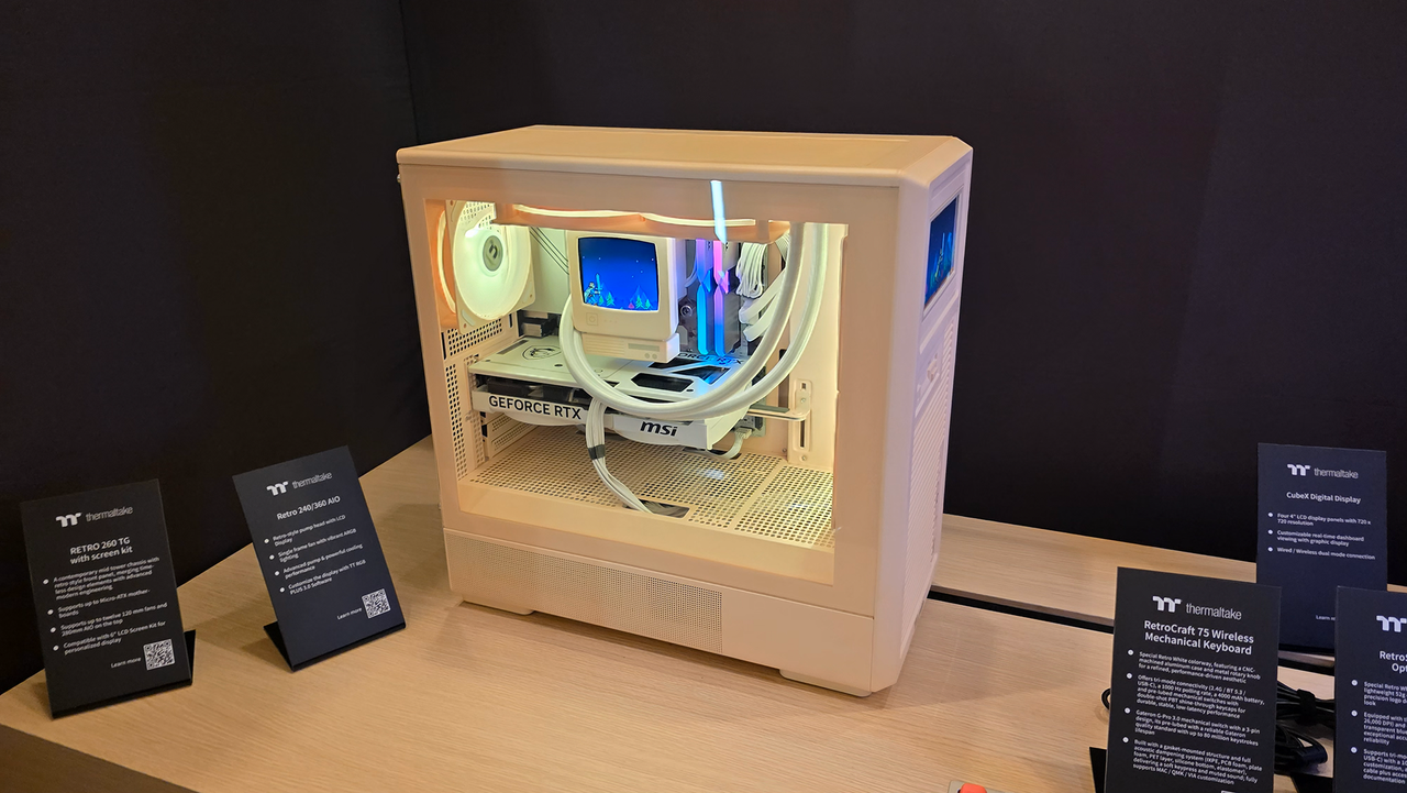 Thermaltake goes retro at CES 2026, shows off liquid cooler with CRT ...