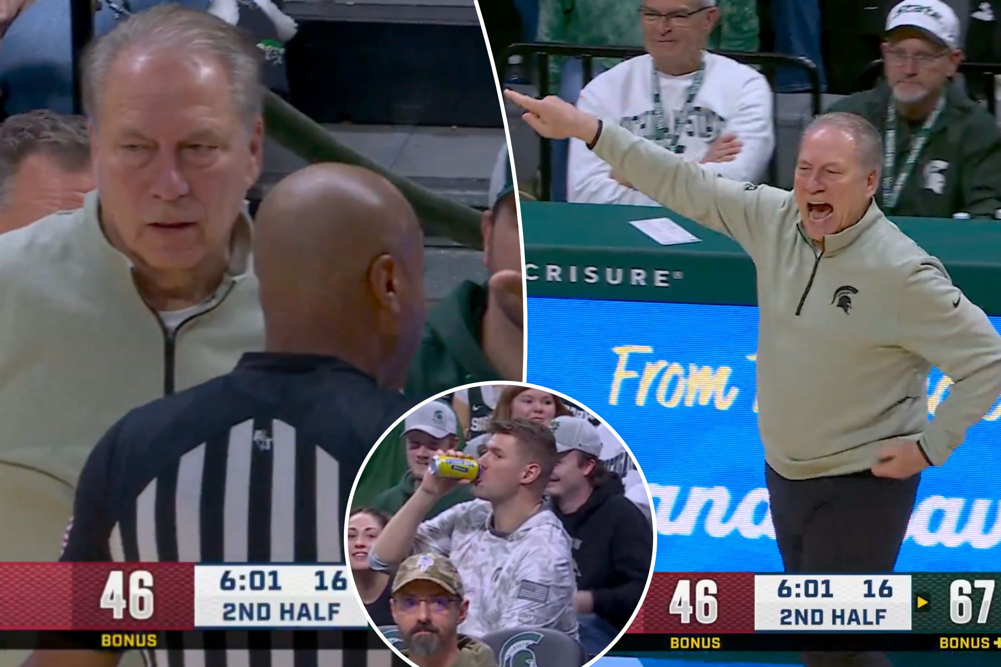 Tom Izzo screams at and ejects ex-Michigan State player over ...
