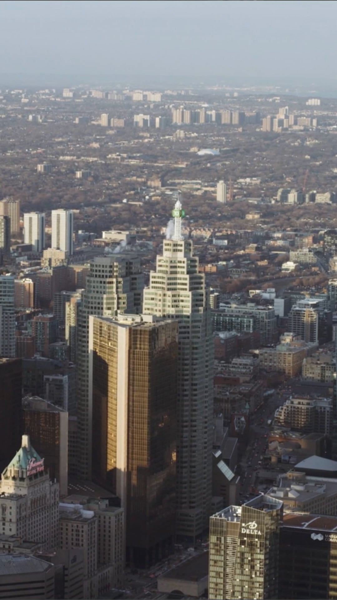 Explore Toronto's CN Tower & city panorama by drone