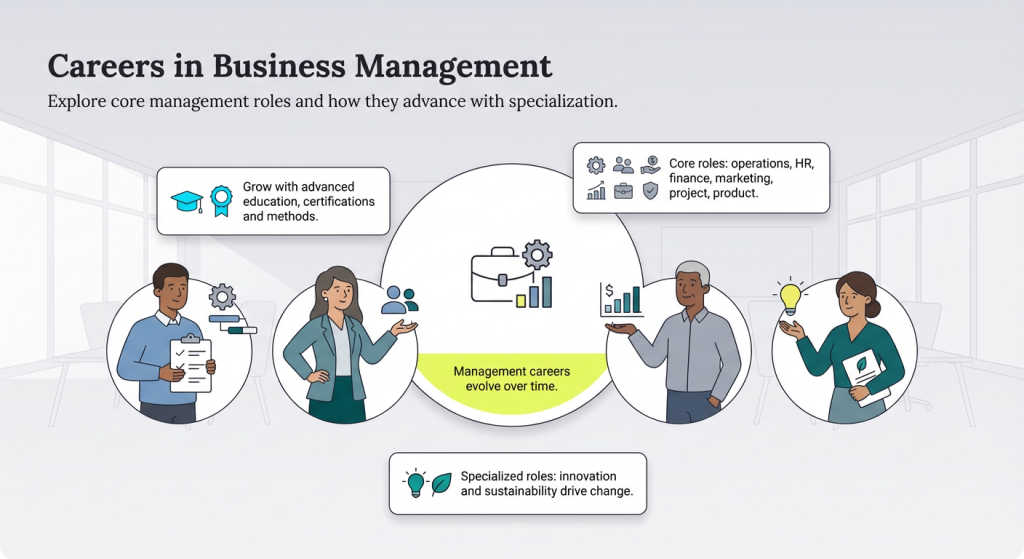 8 branches of business management
