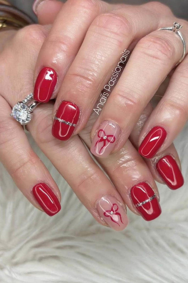 45 red Valentine’s Day nail ideas that make a bold love statement