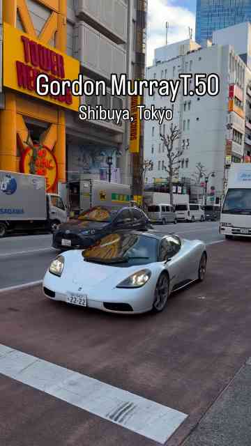 The thrill of a T.50 driving through Shibuya