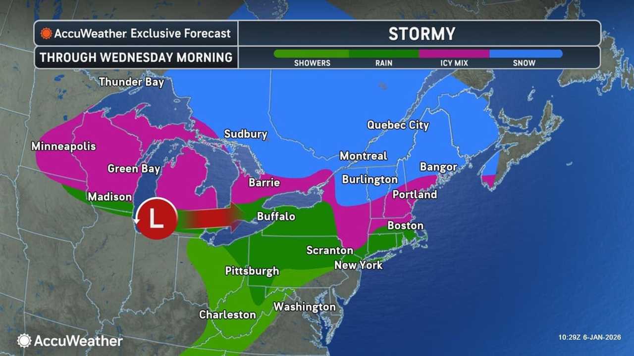 Freezing rain, sleet, snow to hit Northeast as storm nears