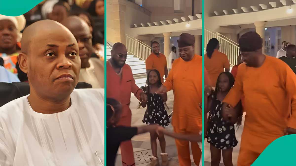 Watch video of billionaire Deji Adeleke's rare playful side during ...