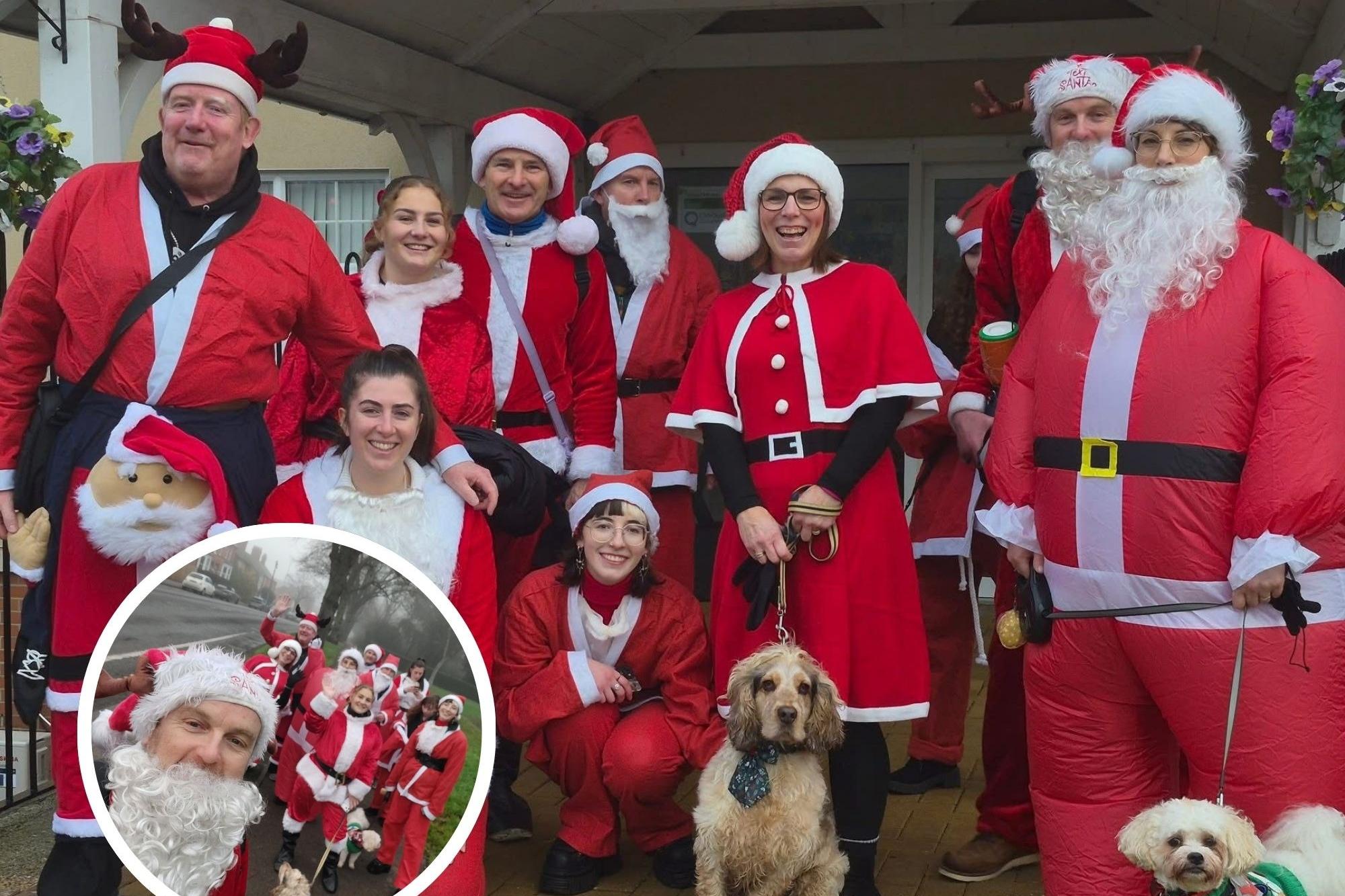 Santa walk around Wellingborough raises plenty of smiles as well as ...