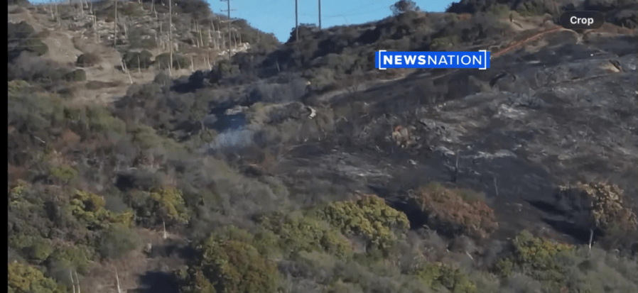 Drone video shows smoke over site of Palisades fire days before blaze